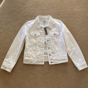 J. Crew | Jackets & Coats | Nwt Jcrew White Denim Jean Jacket S | Poshmark